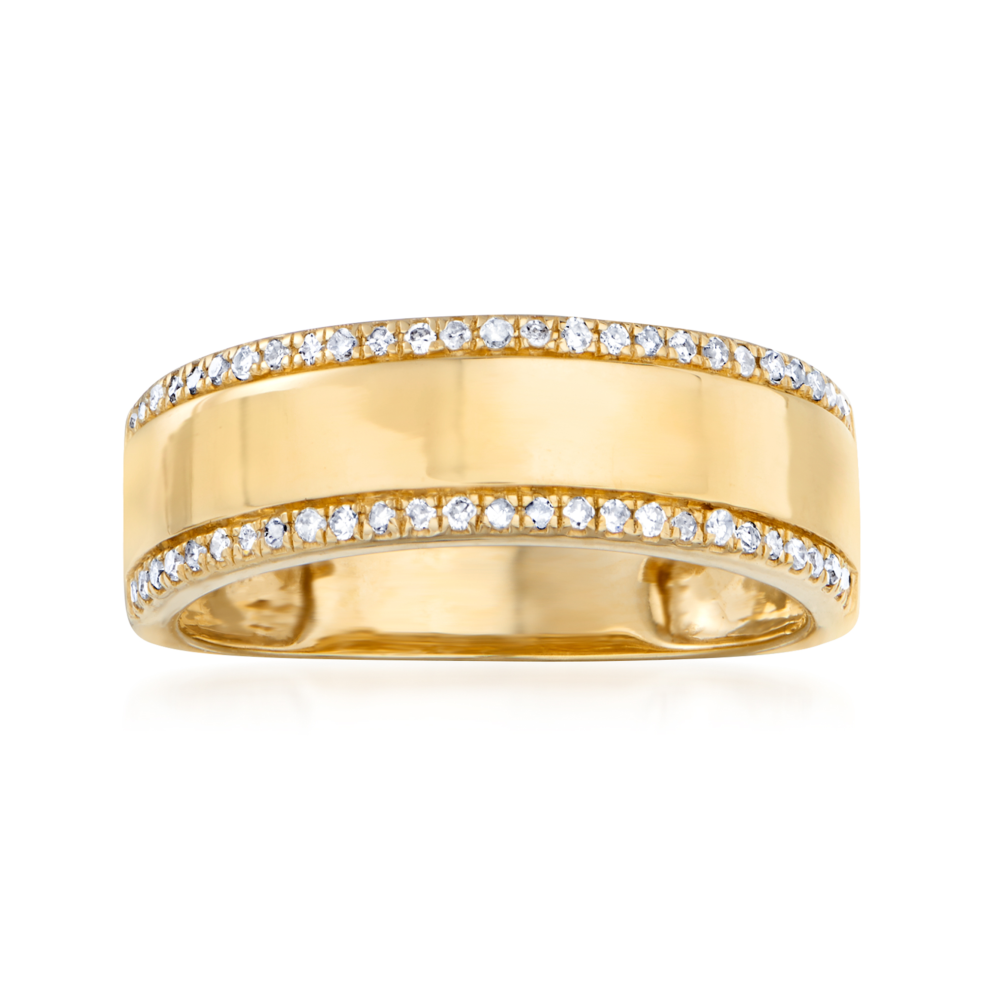 .20 ct. t.w. Diamond Frame Ring in 14kt Yellow Gold | Ross-Simons