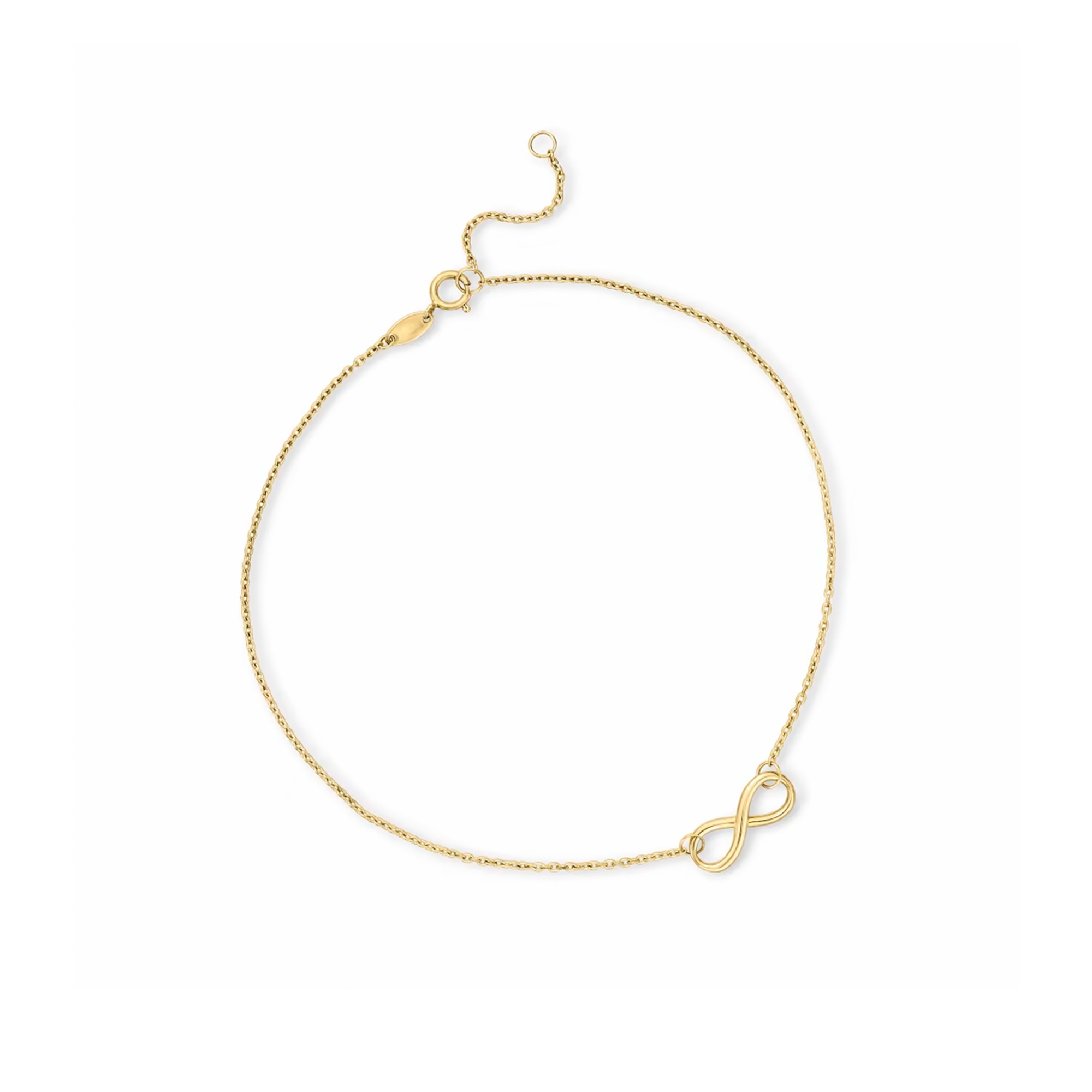 10kt Yellow Gold Infinity Symbol Anklet | Ross-Simons