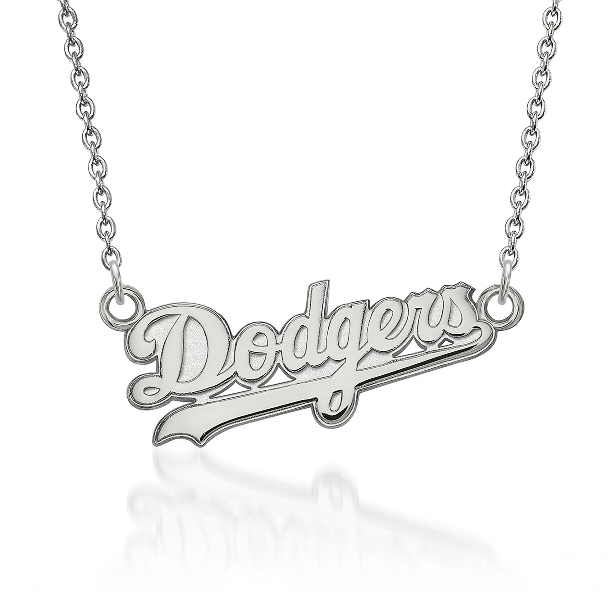 Sterling Silver MLB Los Angeles Dodgers Pendant Necklace. 18" | Ross-Simons