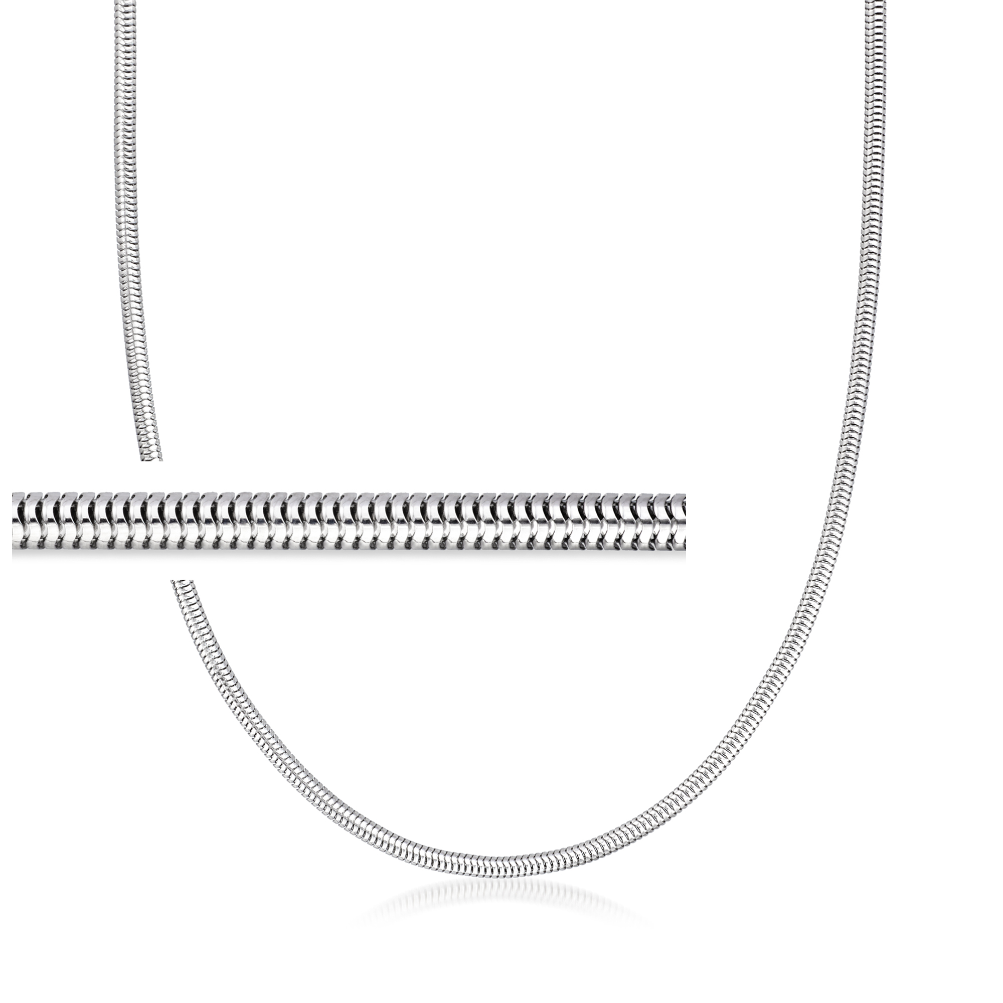 3mm Sterling Silver Snake Chain Necklace
