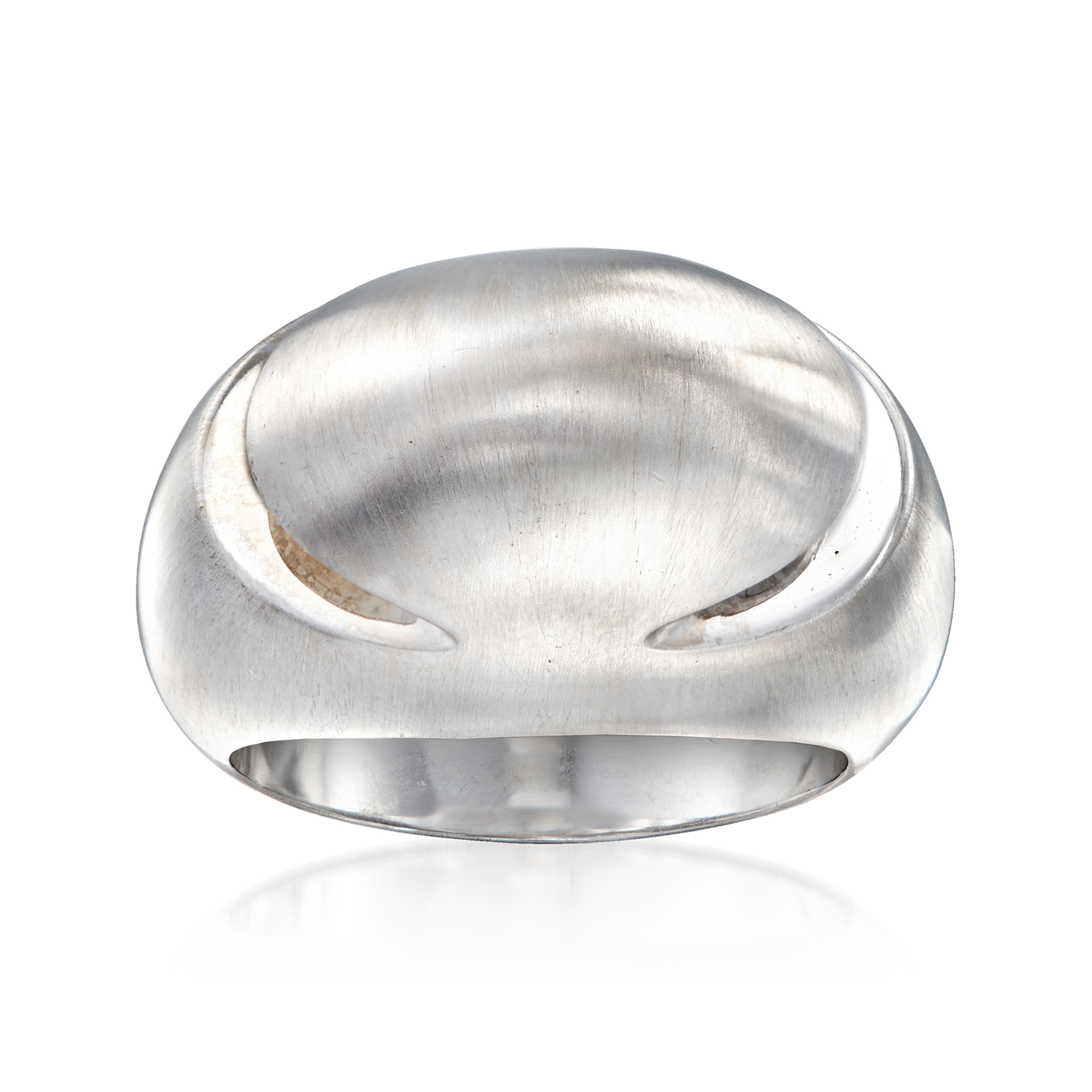 C. 2000 Vintage Bvlgari 18kt White Gold Dome Ring | Ross-Simons