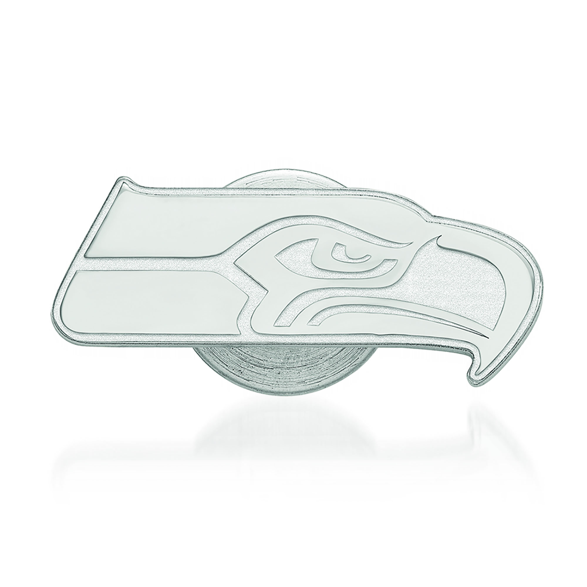 14kt White Gold NFL Seattle Seahawks Lapel Pin | Ross-Simons