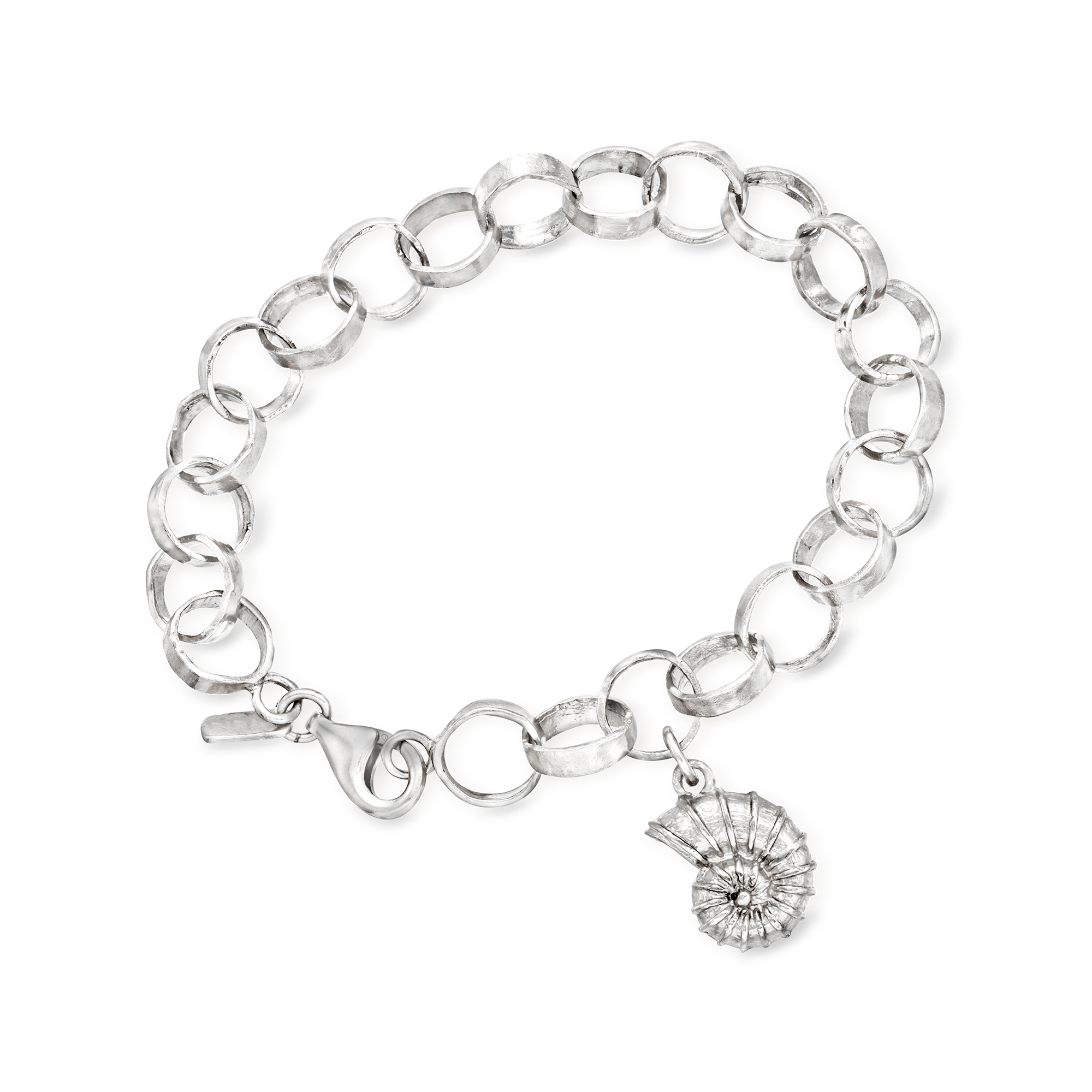 Sterling Silver Seashell Charm Bracelet | Ross-Simons