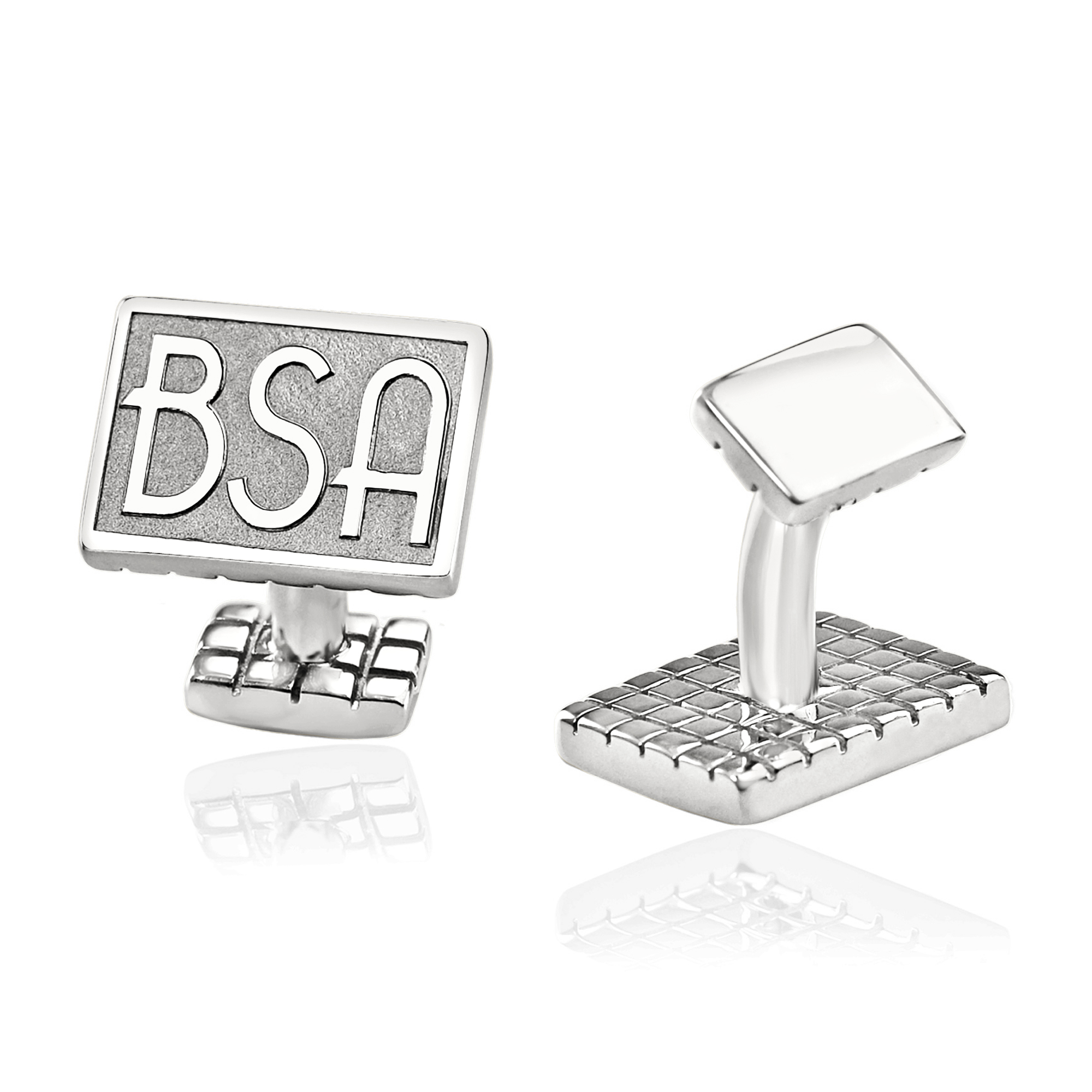 Sterling Silver Personalized Monogram Art Deco-Inspired Cuff Links ...