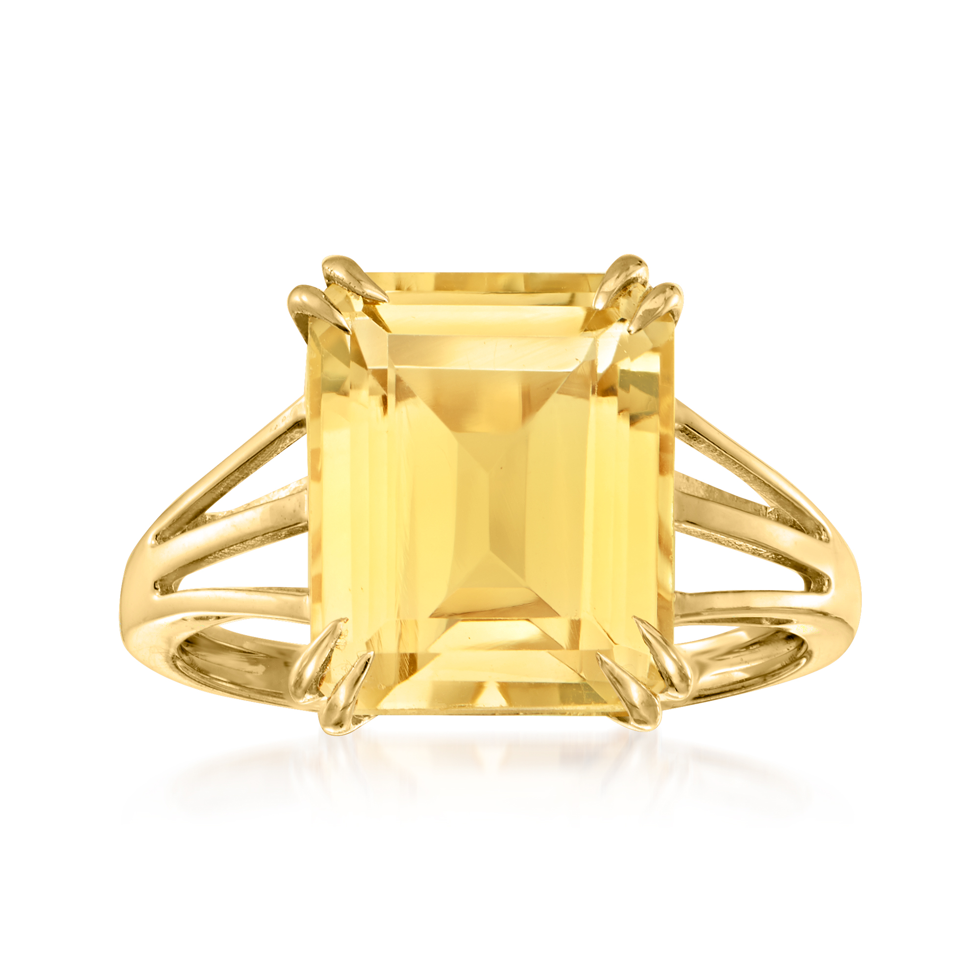5.90 Carat Citrine Ring in 18kt Gold Over Sterling | Ross-Simons
