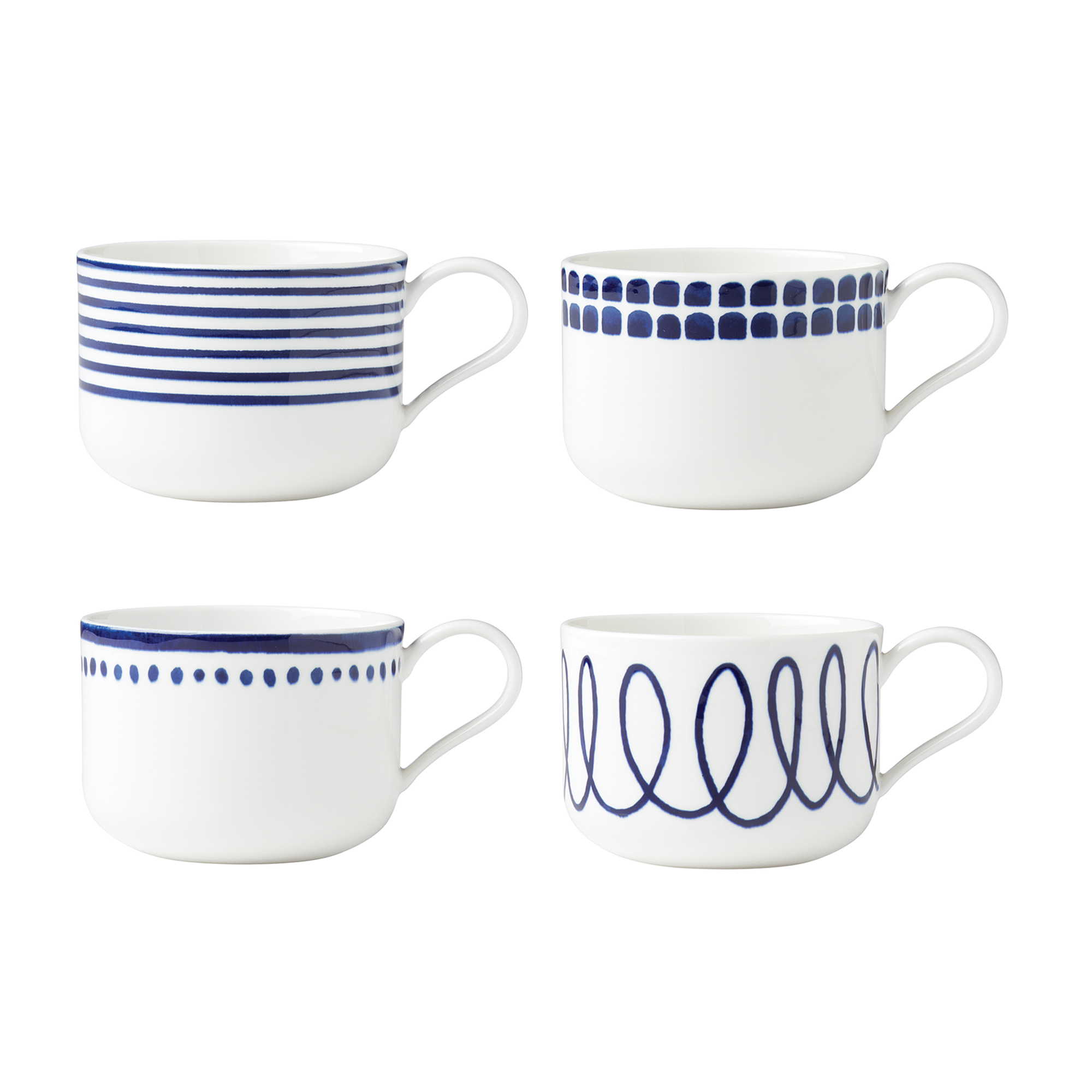 Kate Spade New York "Charlotte Street" Set of 4 Porcelain Mugs | Ross ...