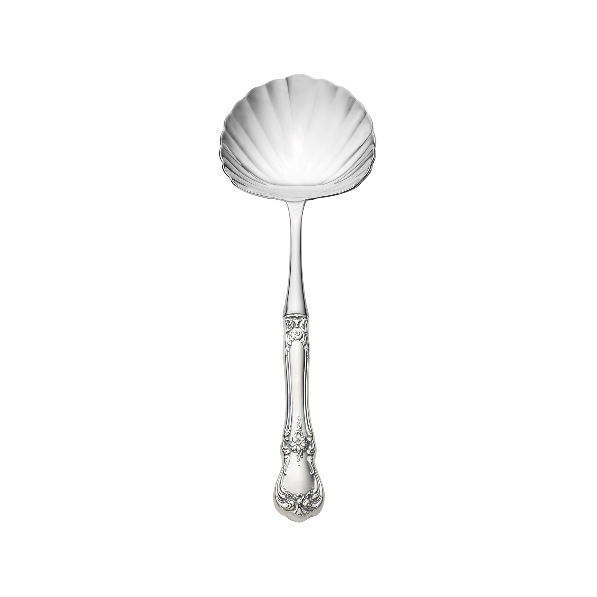 Towle "Old Master" Sterling Silver Shell Serving Spoon with Hollow ...