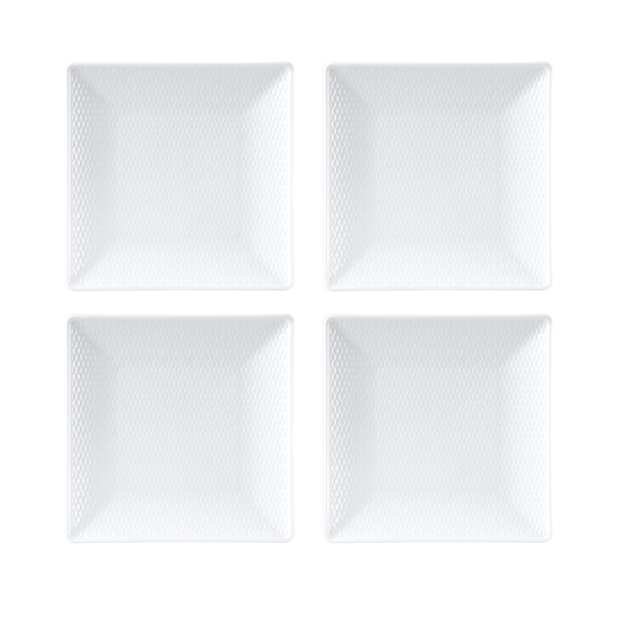 Wedgwood "Gio" Set of 4 Mini Square Plates | Ross-Simons