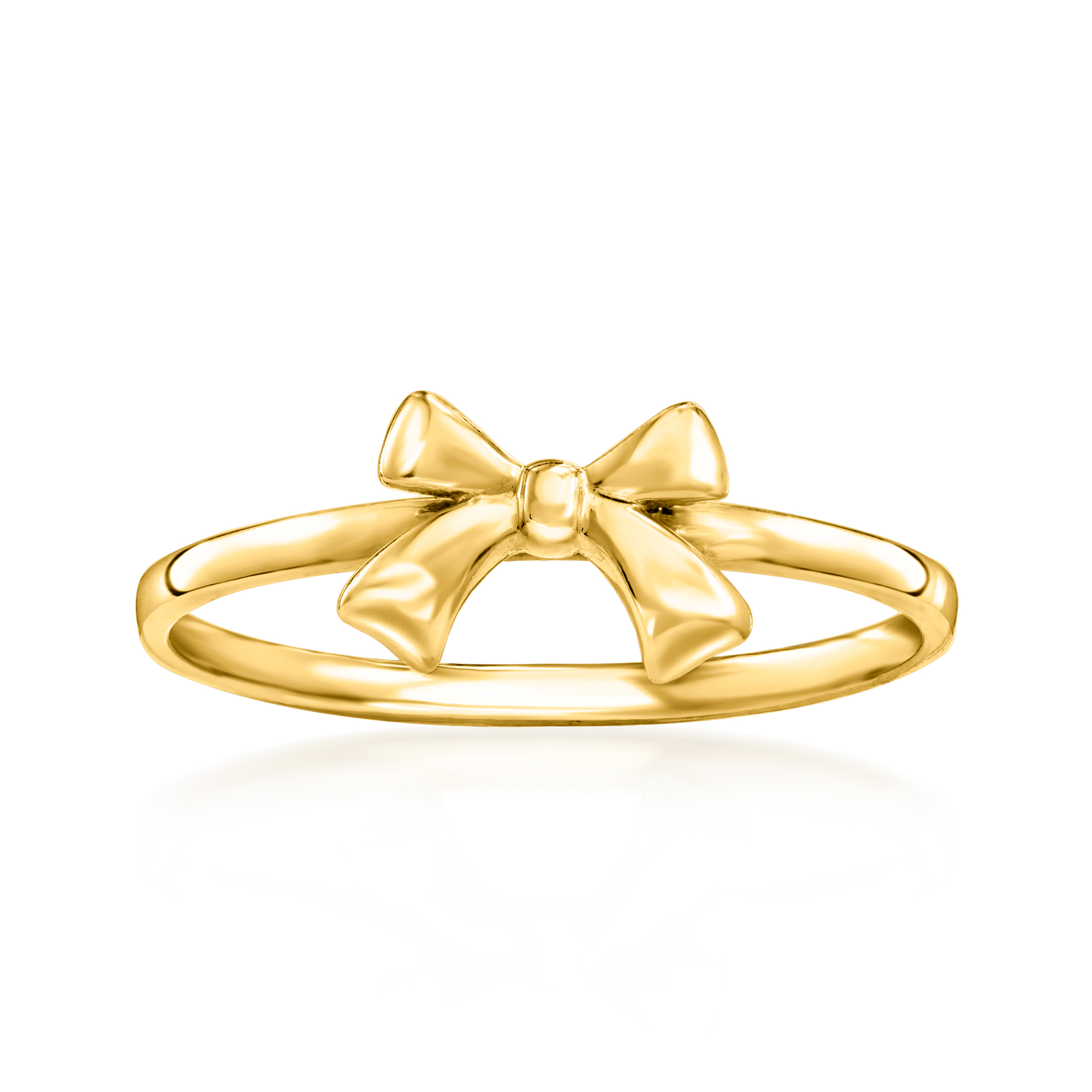 14kt Yellow Gold Bow Ring | Ross-Simons
