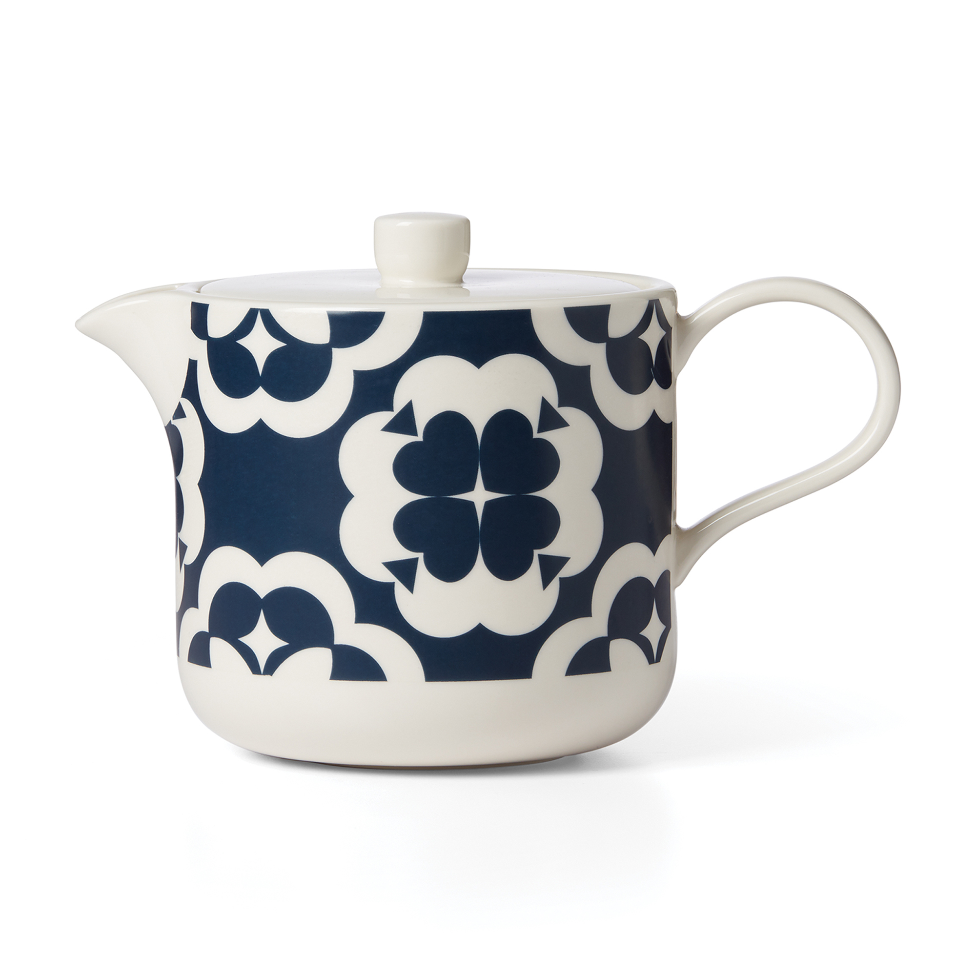 Kate Spade New York "Geo Print" Navy Teapot | Ross-Simons