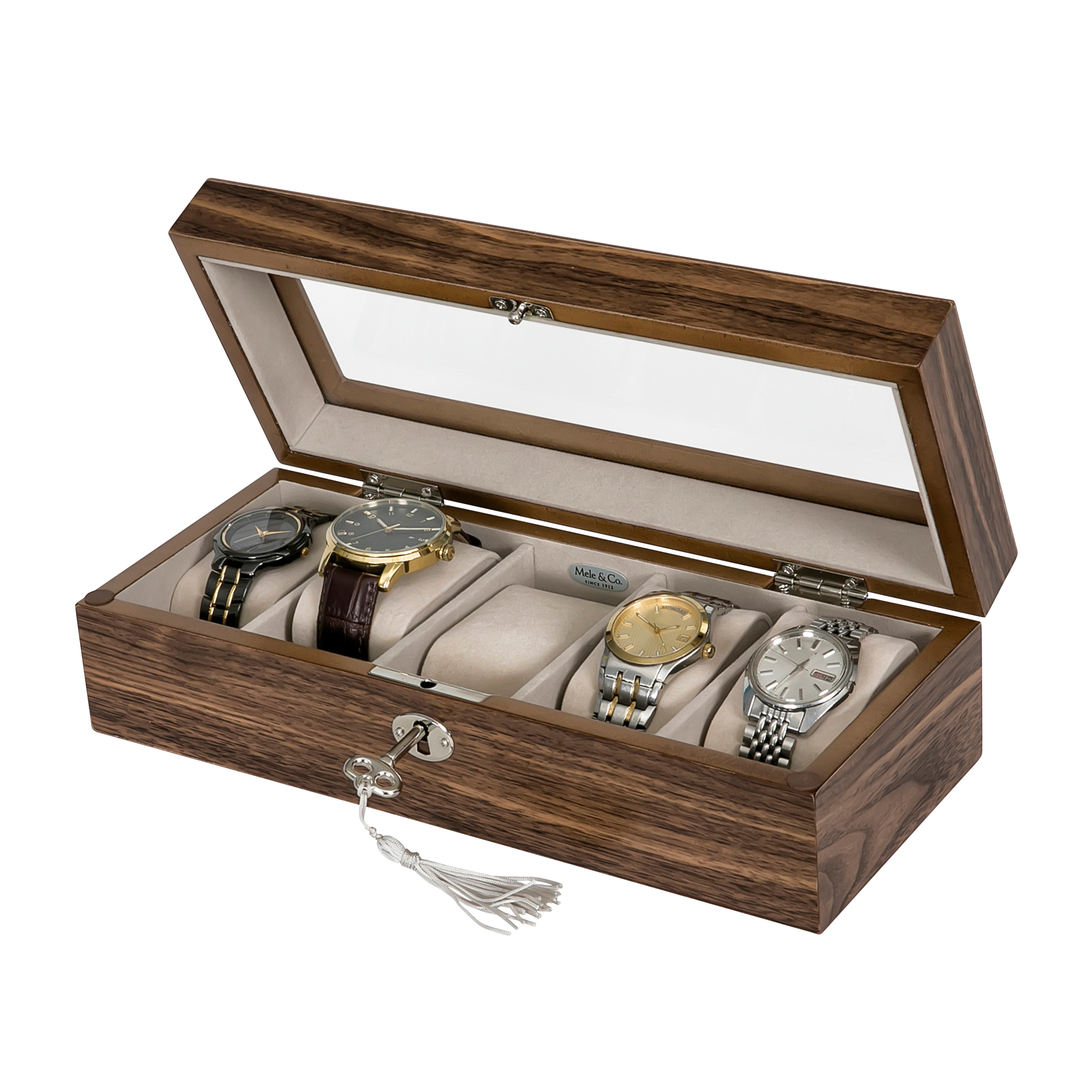 Mele & Co. "Laramie" Wooden Locking Watch Box | Ross-Simons
