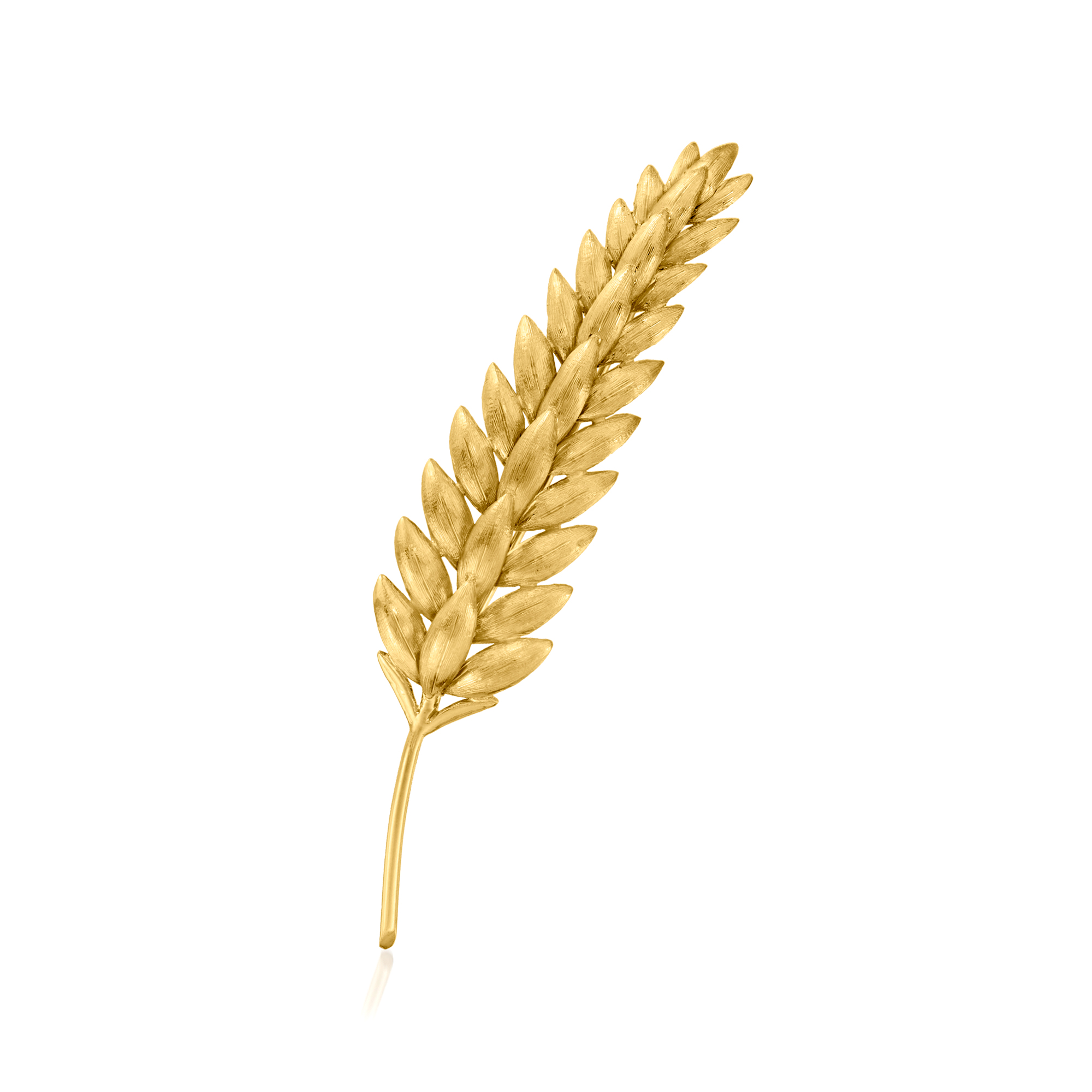 C. 1975 Vintage Tiffany Jewelry 18kt Yellow Gold Wheat Pin | Ross-Simons