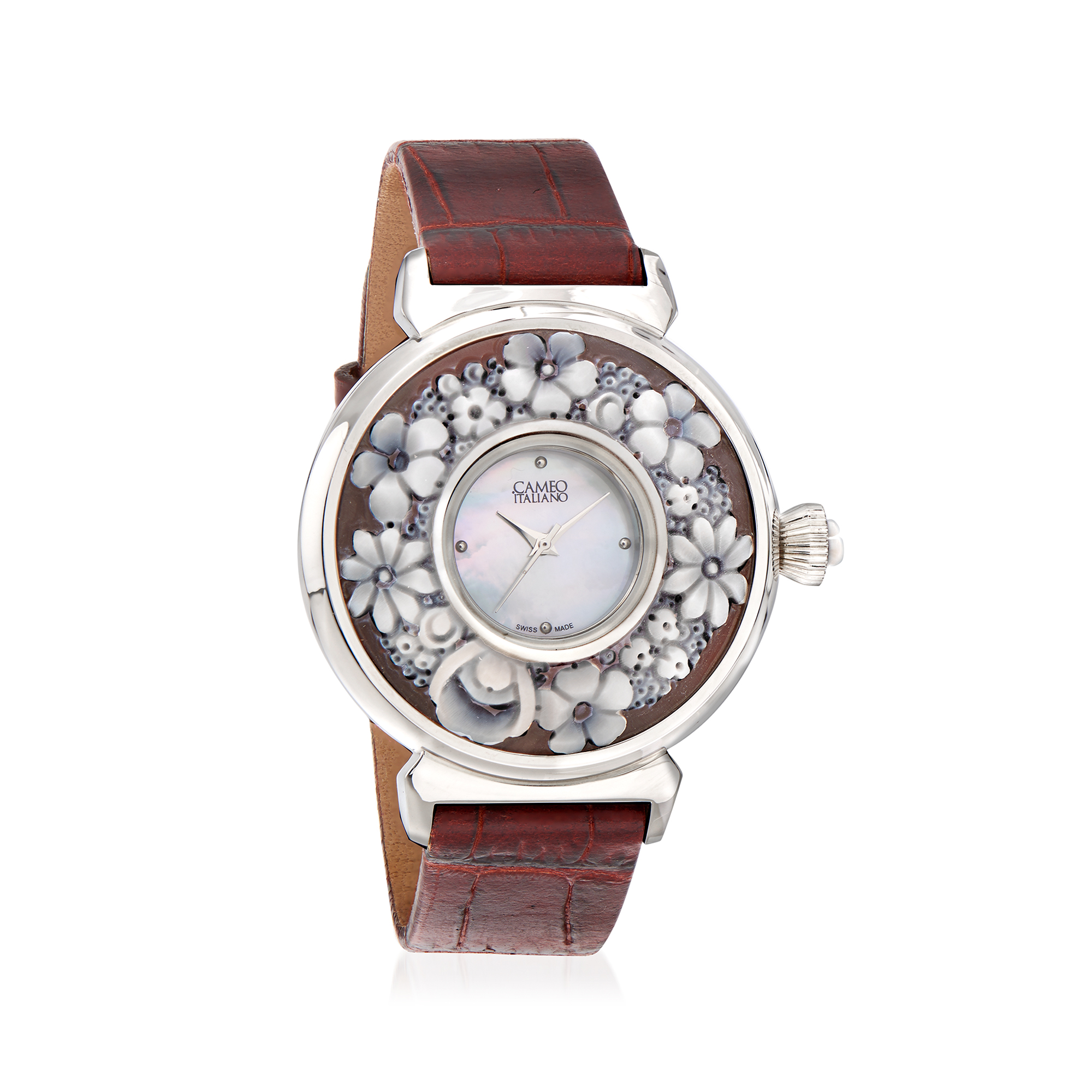 Italian Cameo Italiano Women's Floral and Mother-Of-Pearl Watch | Ross ...