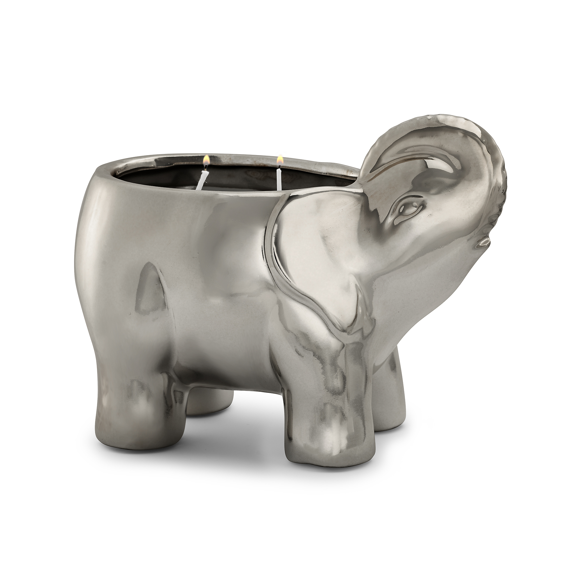 Thompson Ferrier "Silver Elephant" Candle | Ross-Simons