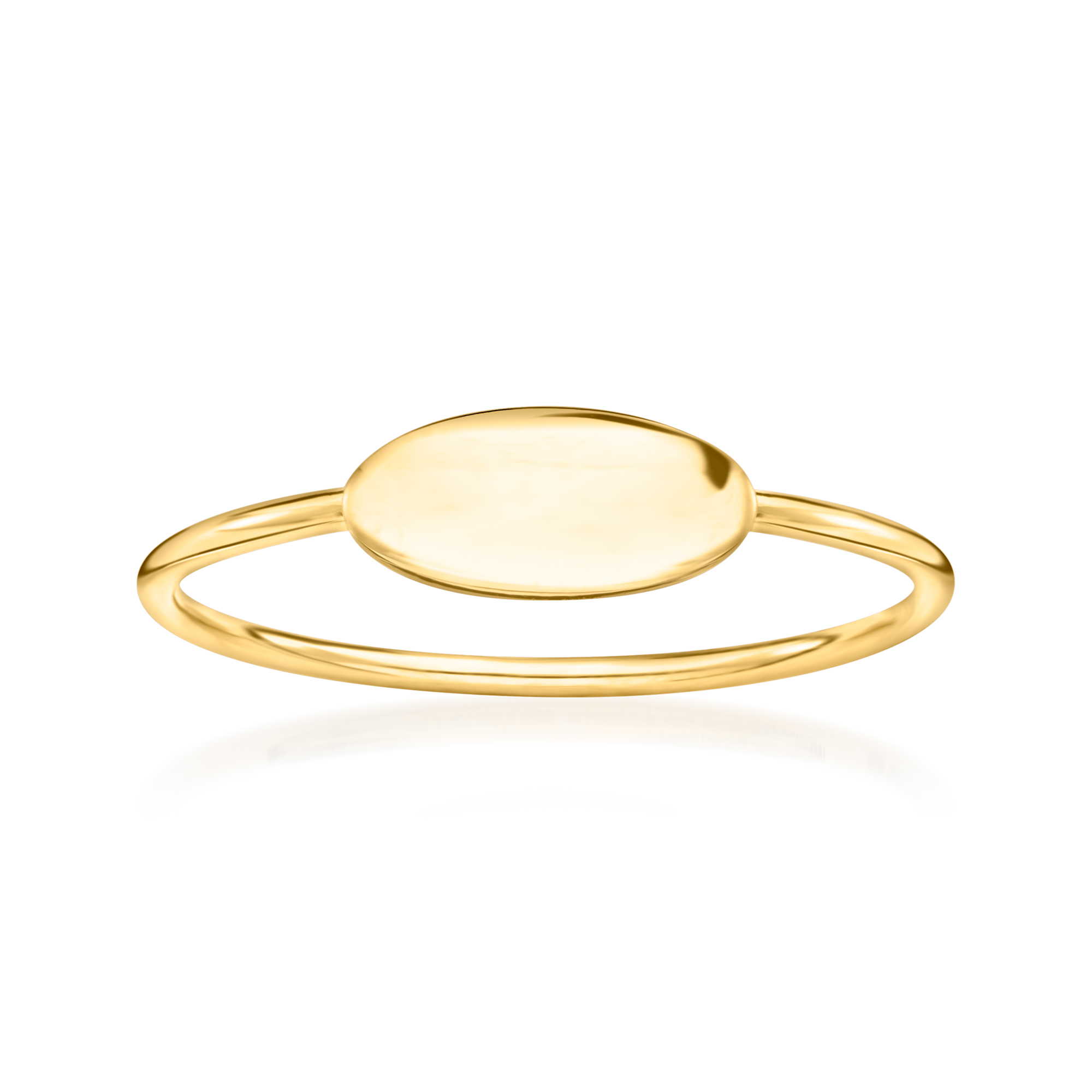 Italian 14kt Yellow Gold Oval Ring | Ross-Simons