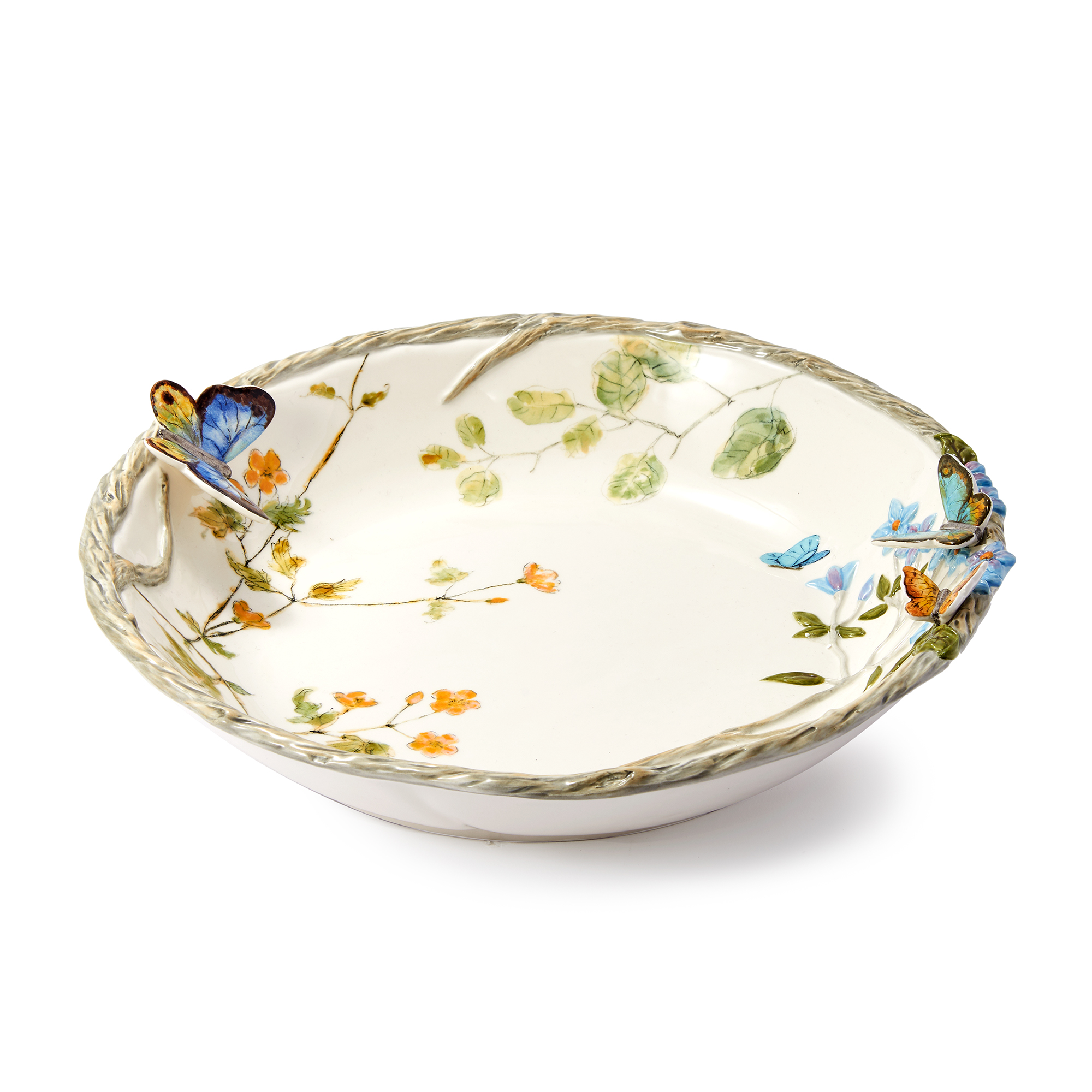 Fitz and Floyd Ceramic Tableware Butterfly Fields Collection - Serving ...