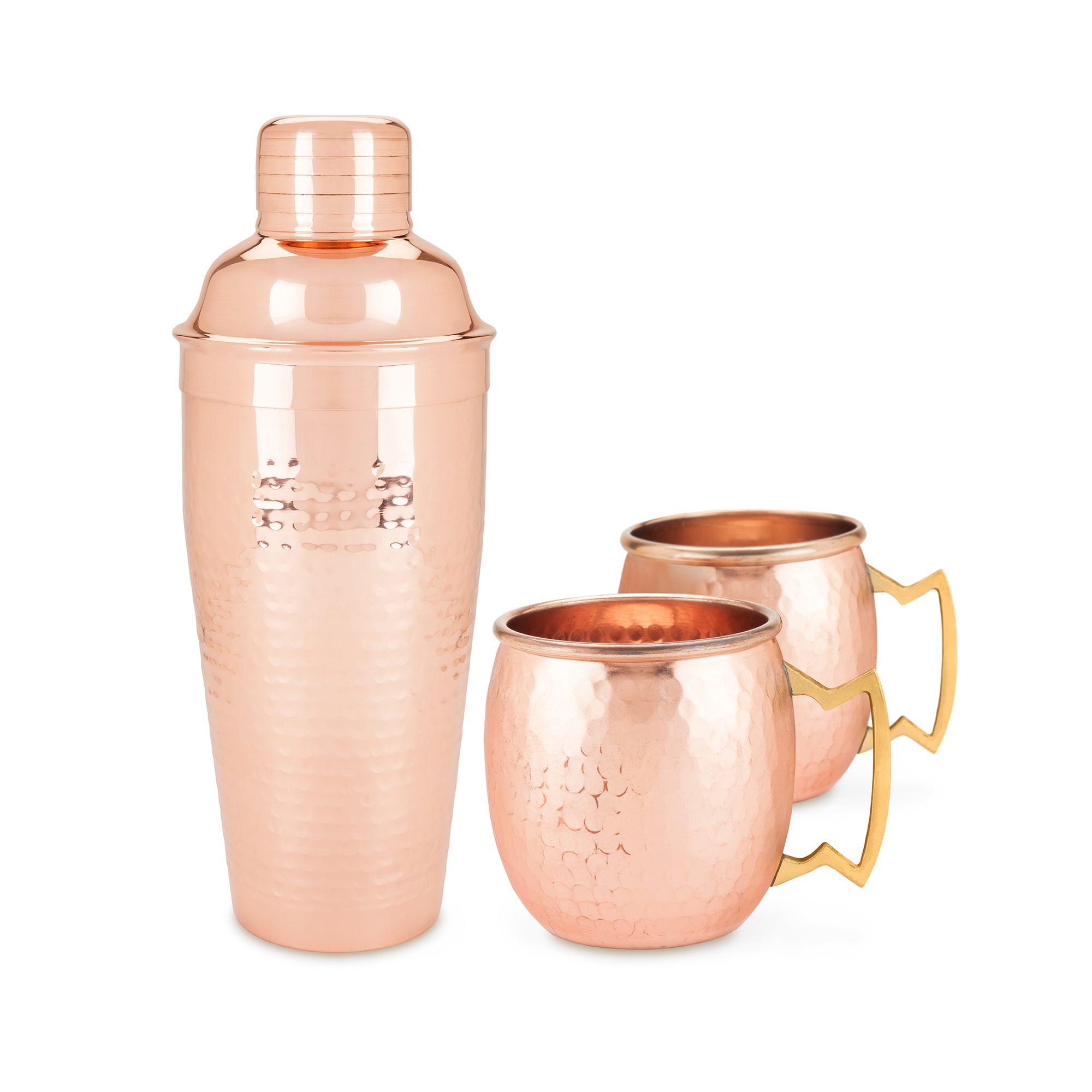 3-pc. Hammered Copper Moscow Mule Bar Set | Ross-Simons