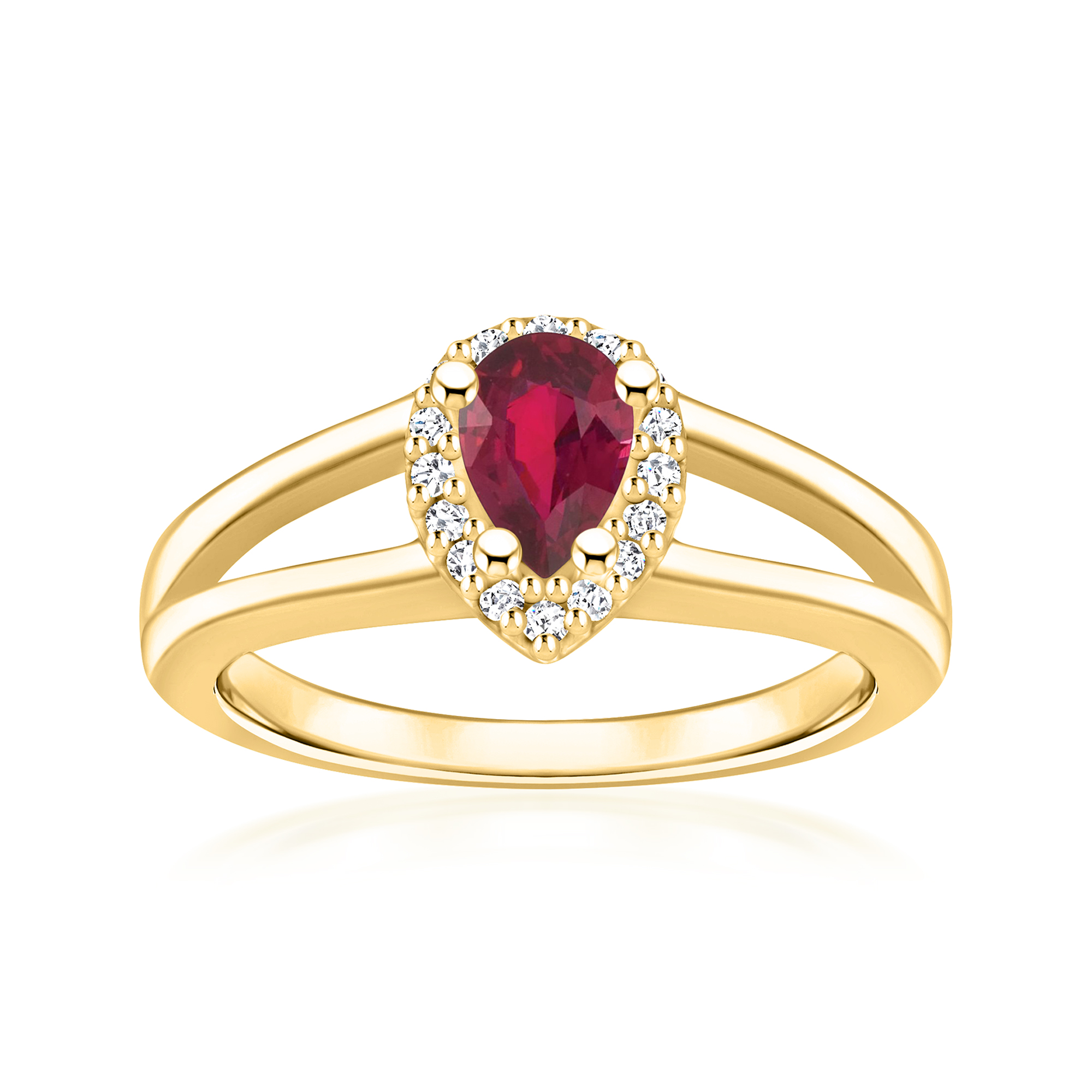 .50 Carat Ruby Ring with .10 ct. t.w. Diamonds in 14kt Yellow Gold ...